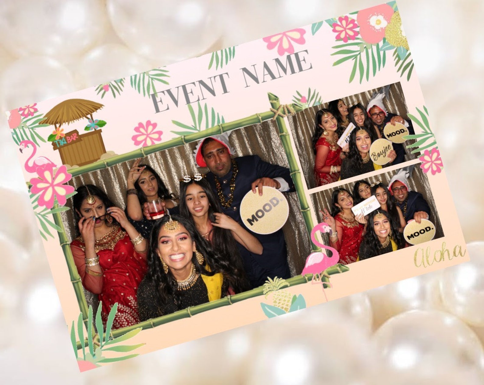 Hawaiian Themed Photo Booth Template - Etsy