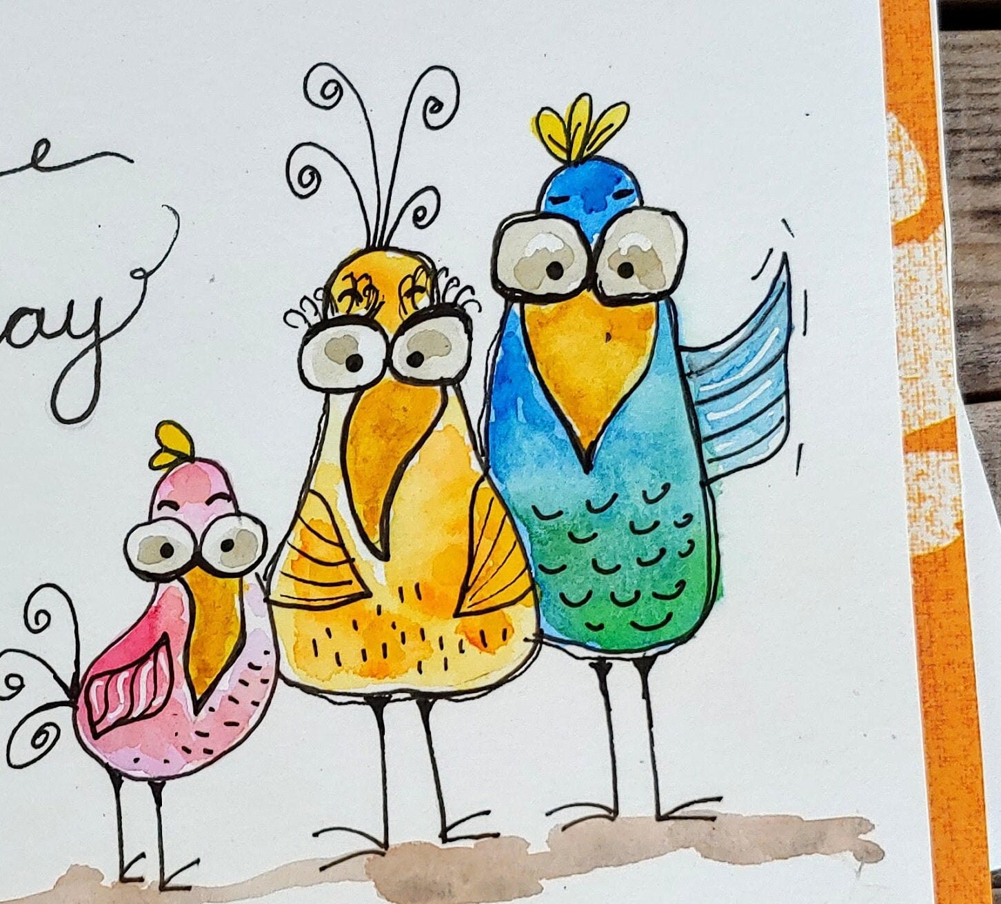 Happy Bird-day | Birthday Card | From All of Us - Etsy