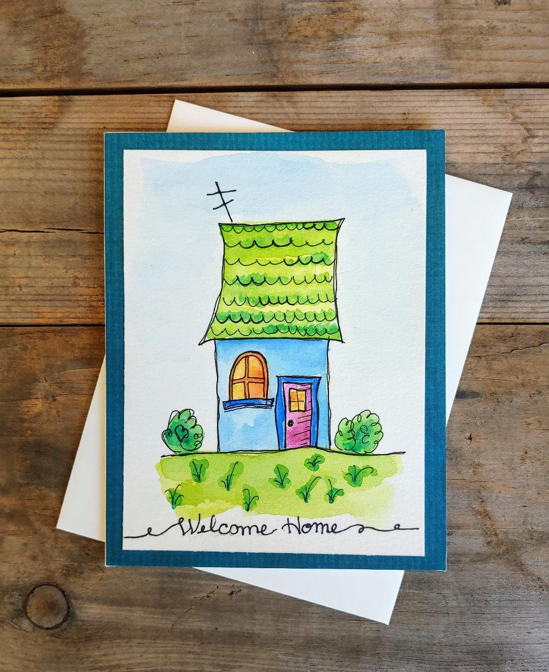 Welcome Home Card | Colorful New Home Card | Real Estate New Home Card ...