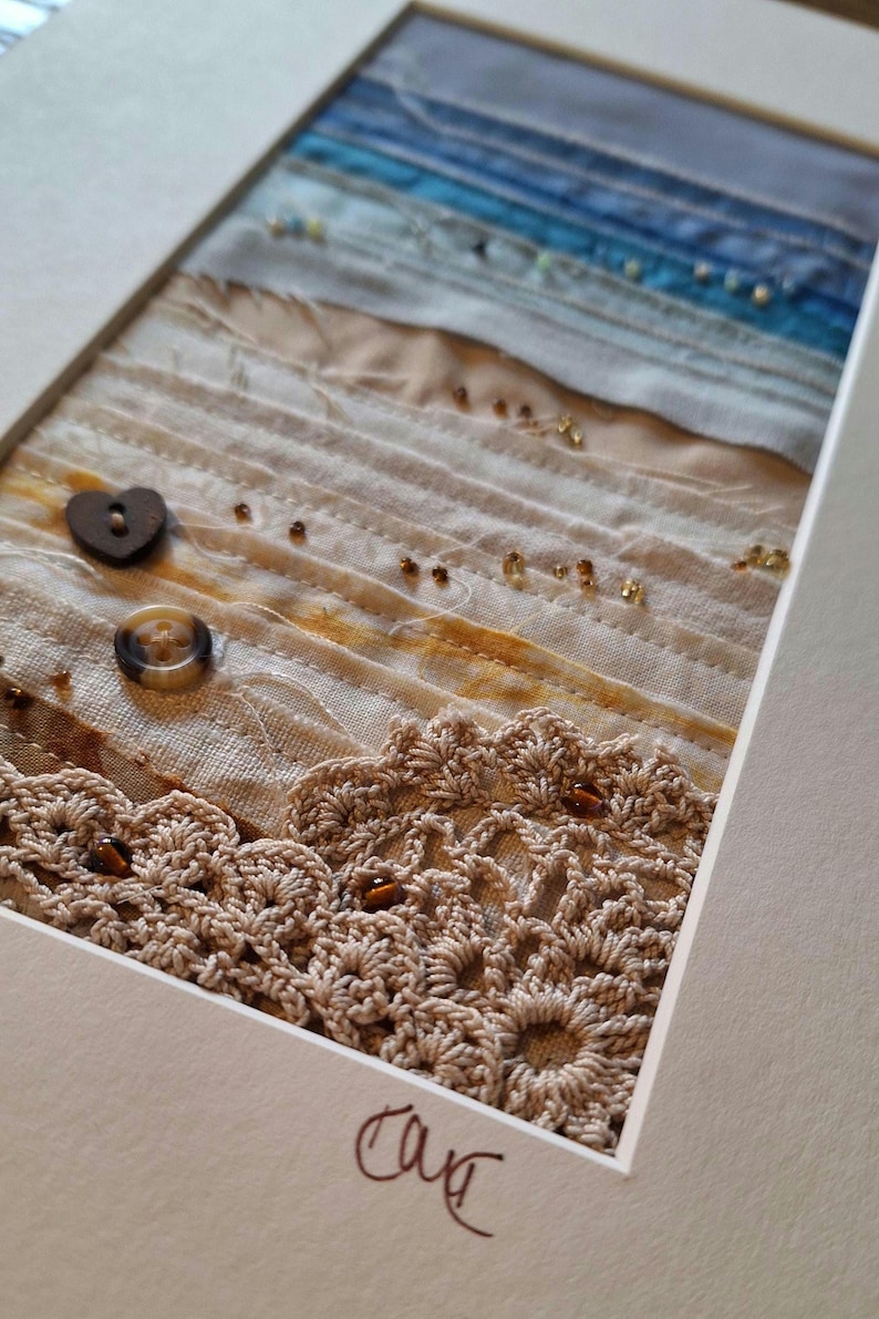 Original Textile Art Seascape - Etsy