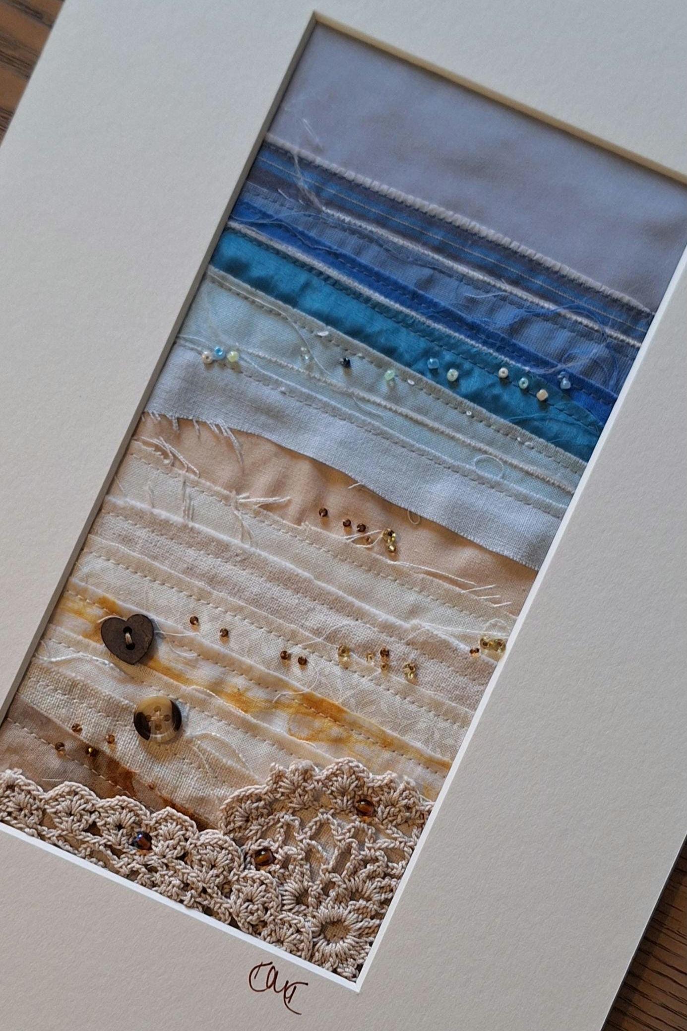 Original Textile Art Seascape - Etsy