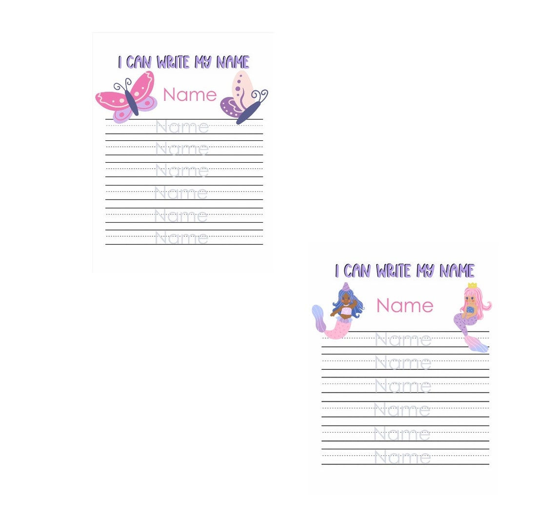 EDITABLE Practice Name Writing Activity - Etsy
