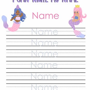 EDITABLE Practice Name Writing Activity - Etsy