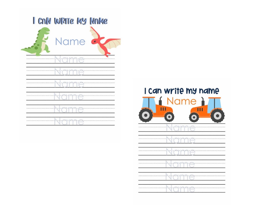 EDITABLE Learning to Write Name Activity - Etsy