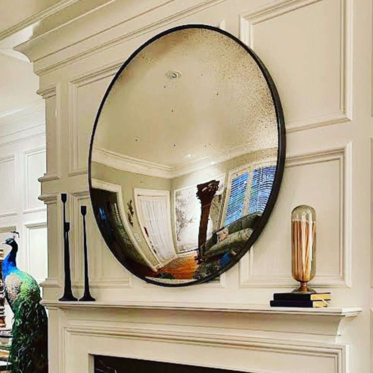 The Convex Mirror Company - Ferrara 150 Cm/59" Carbonne Convex Mirror ...