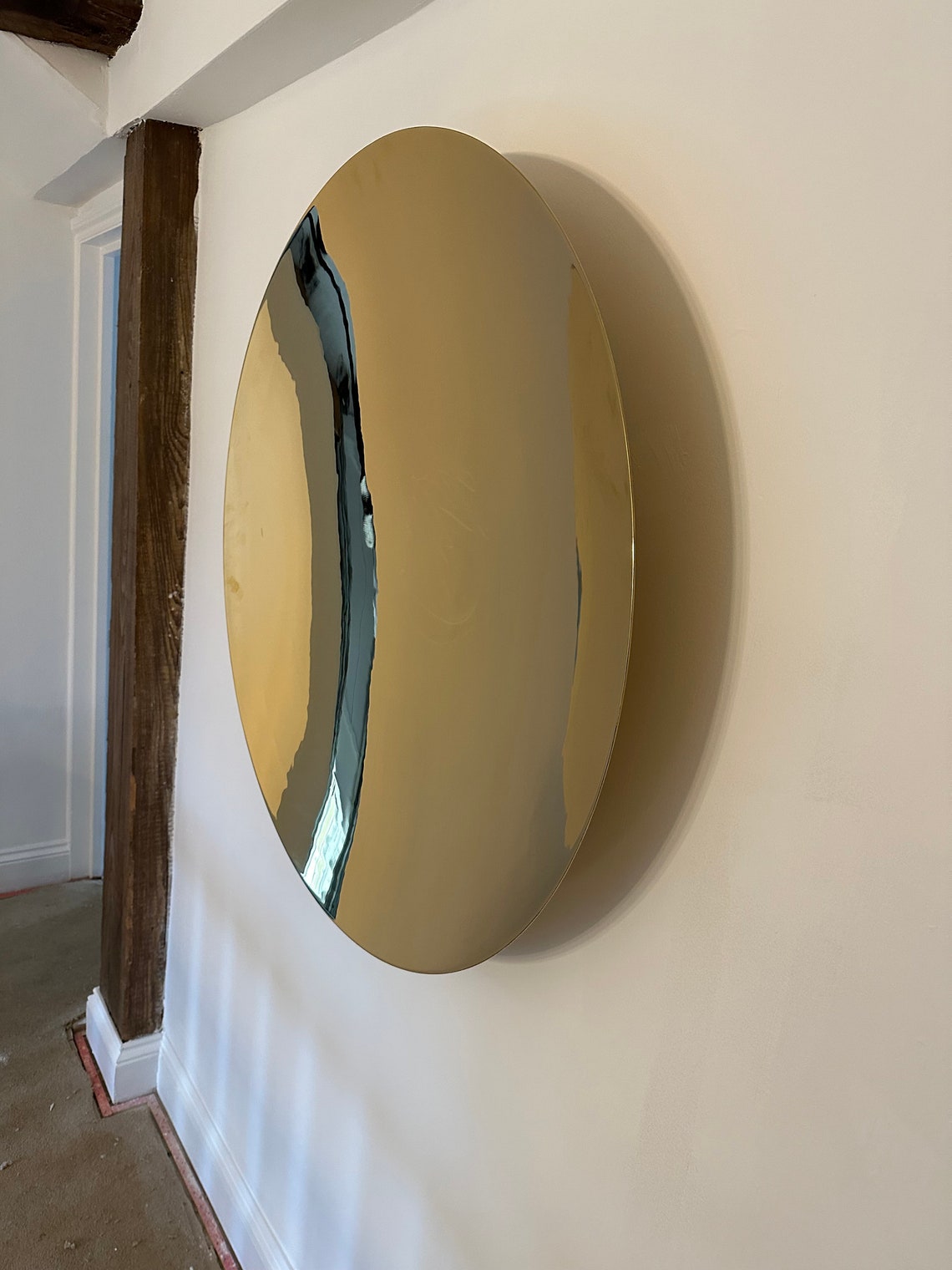 The Convex Mirror Company 47/120 Cms Diameter Gold Concave Mirror. - Etsy