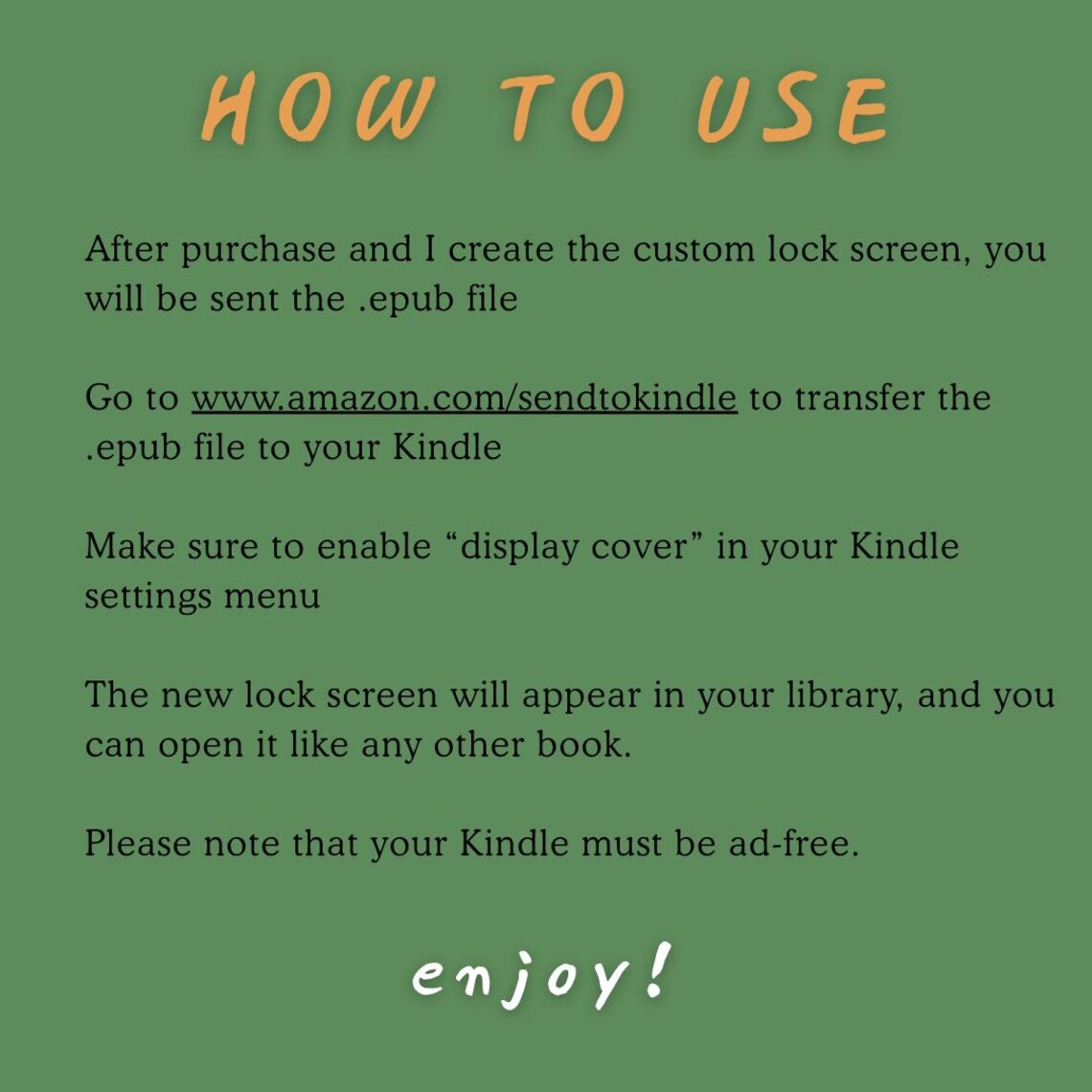 Personalized Kindle Lock Screen - Personalized From the Library Of ...