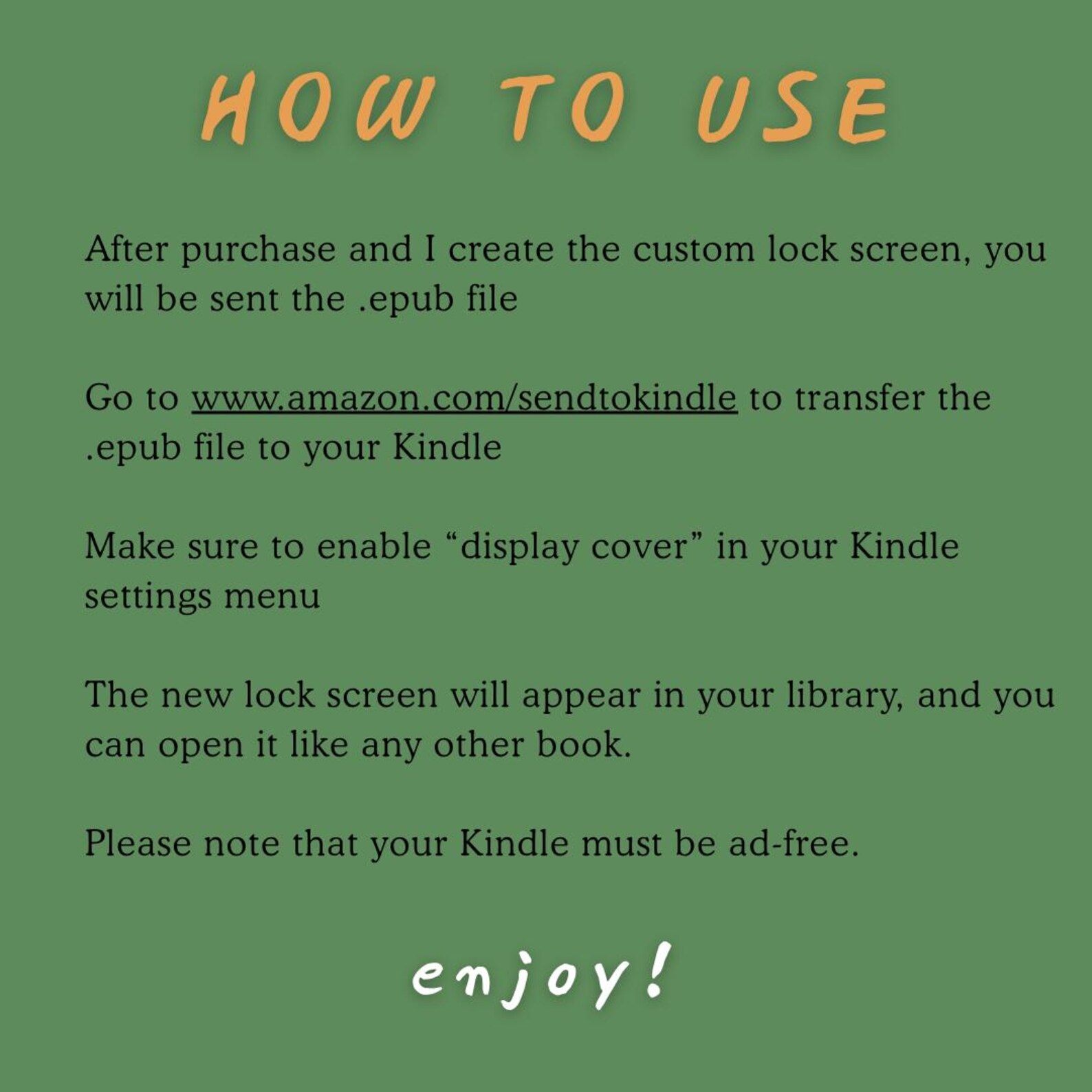 Personalized Kindle Lock Screen - Personalized From the Library Of ...