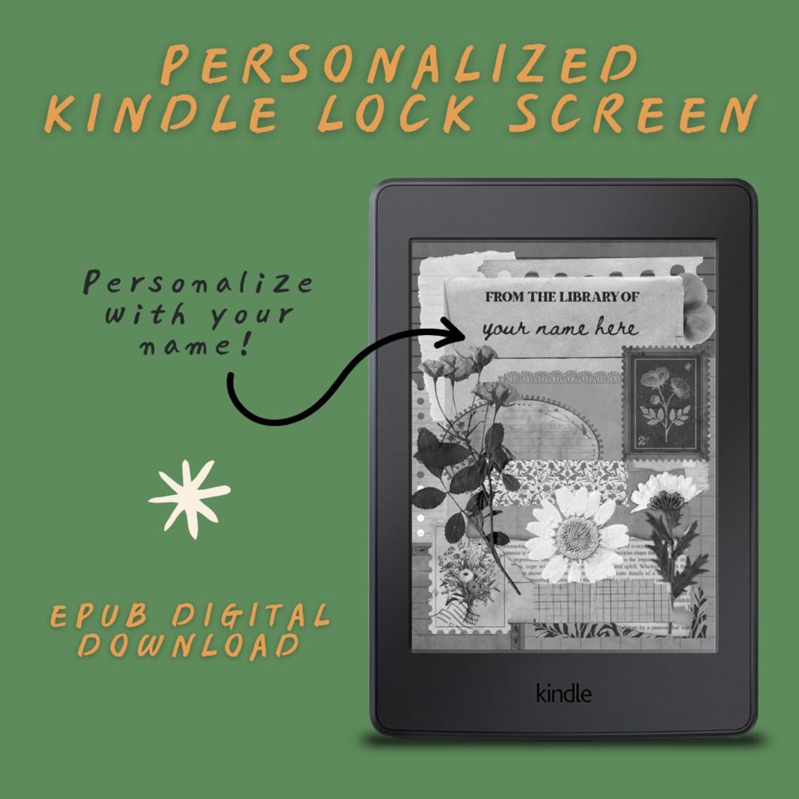 Personalized Kindle Lock Screen - Personalized From the Library Of ...
