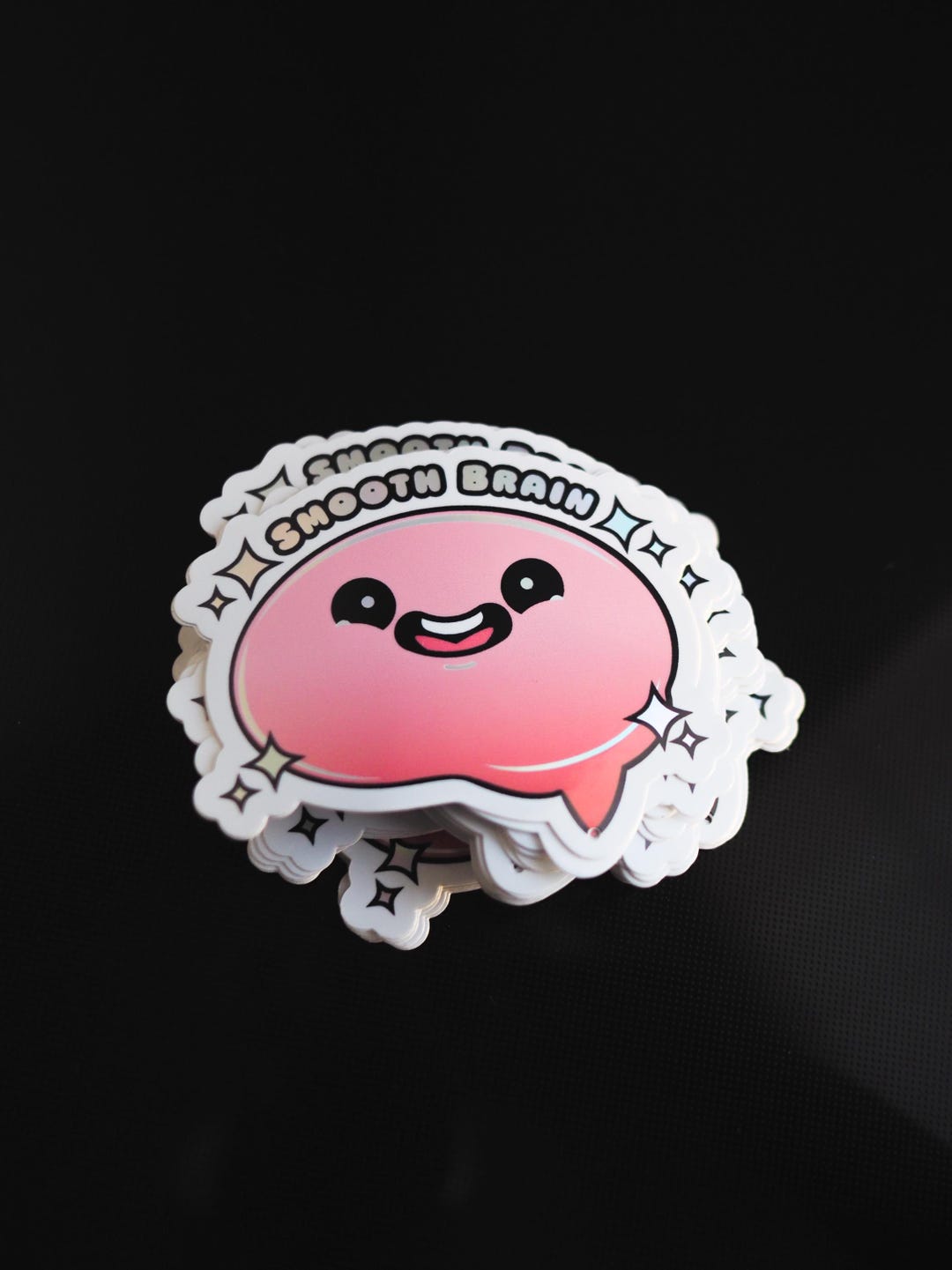 Smooth Brain (b-grade) | Holographic Vinyl Sticker | No Thoughts, Head ...