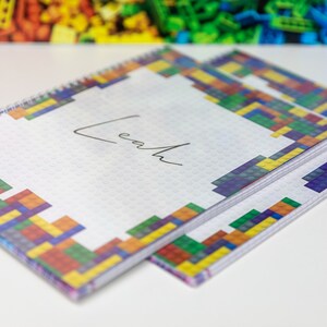 Personalised A4 Notebook Building Brick Toy Themed - Etsy