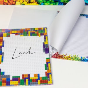 Personalised A4 Notebook Building Brick Toy Themed - Etsy