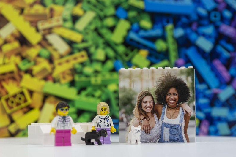 Personalised Minifigures With Custom Building Bricks Photo Block ...