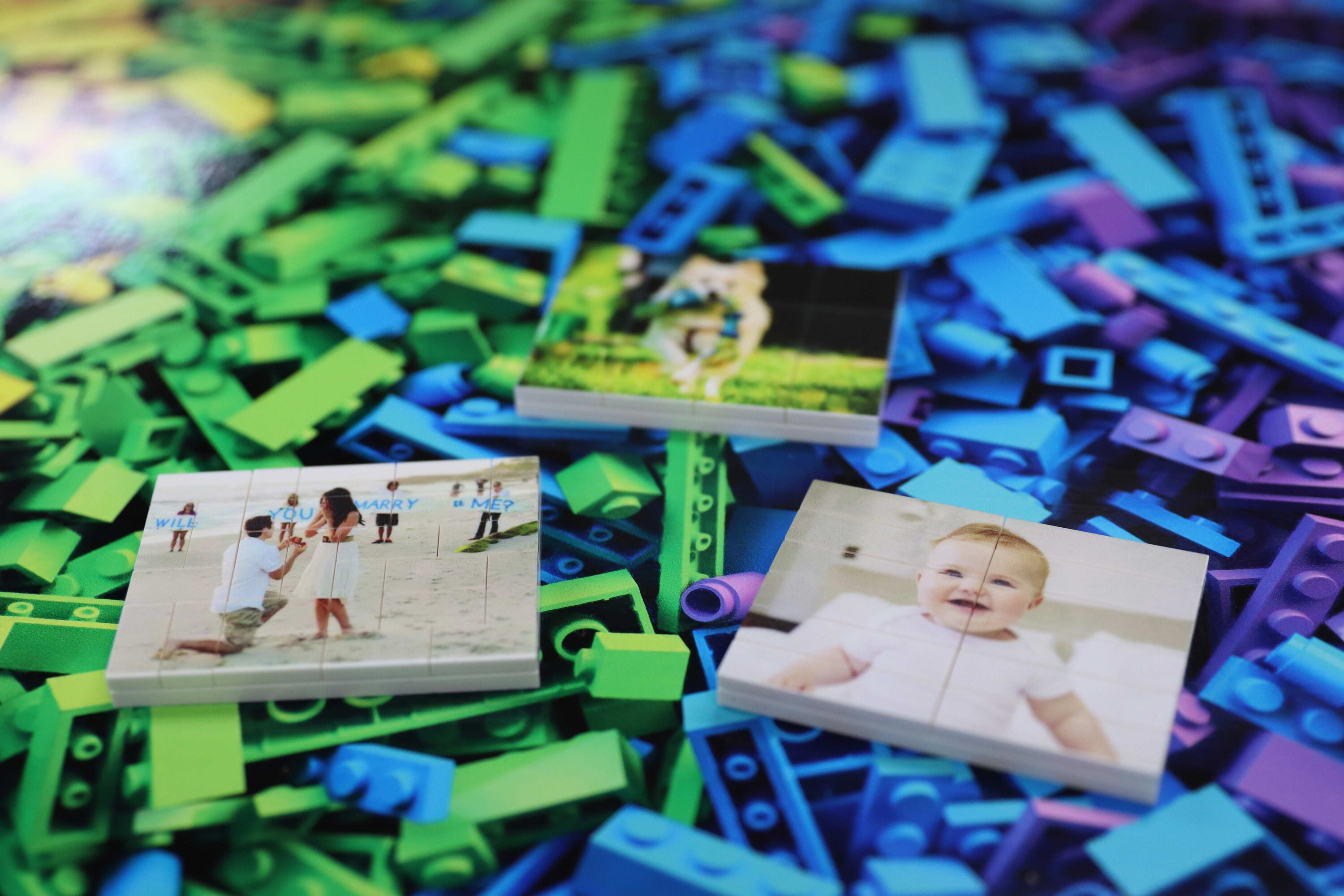 Personalised Building Brick Puzzle Photo Blocks - Etsy