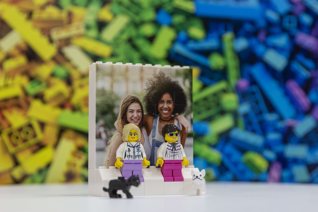 Personalised Minifigures With Custom Building Bricks Photo Block ...