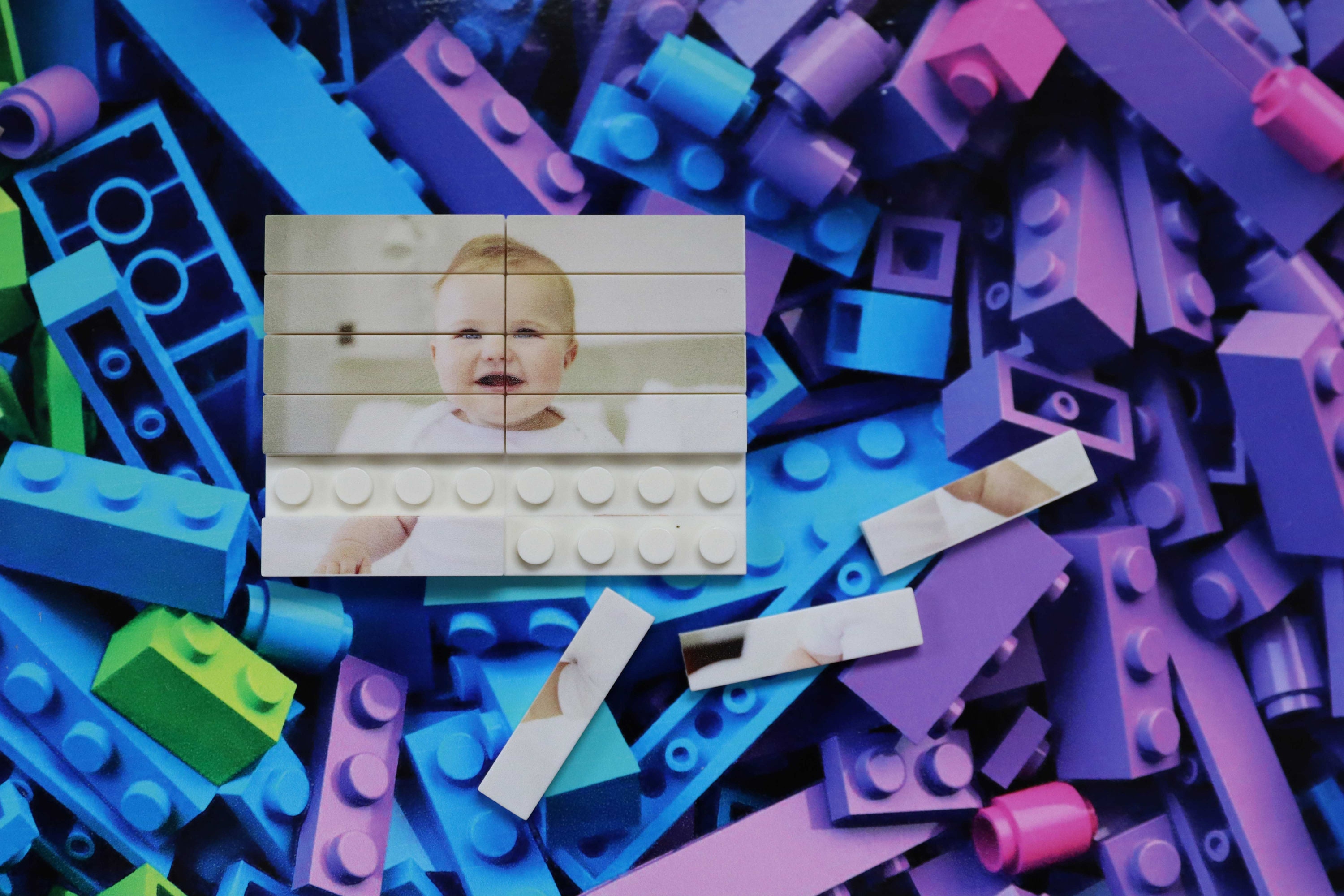 Personalised Building Brick Puzzle Photo Blocks - Etsy