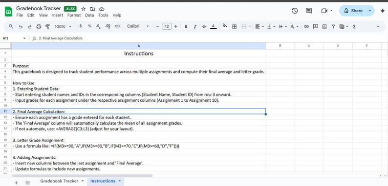 Gradebook Tracker | Digital Teacher Gradebook | Editable Excel or ...