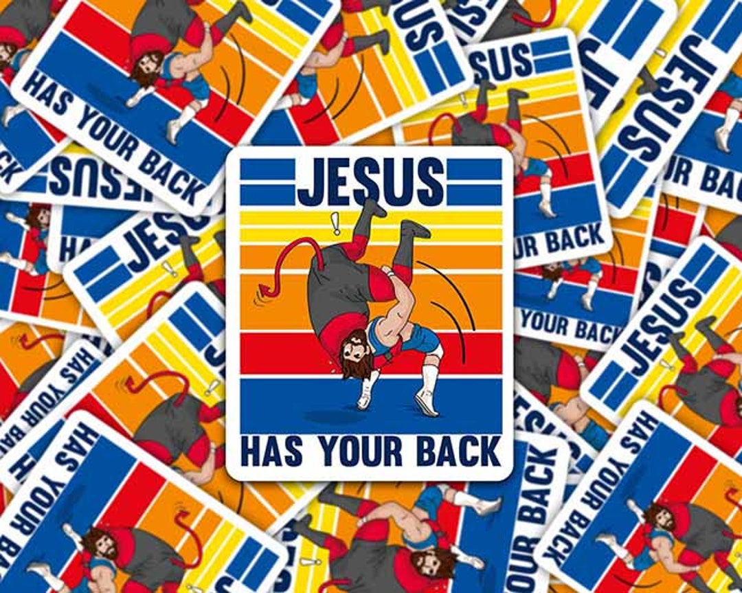 Jesus Has Your Back Christian Sticker / Fridge Magnet - Etsy