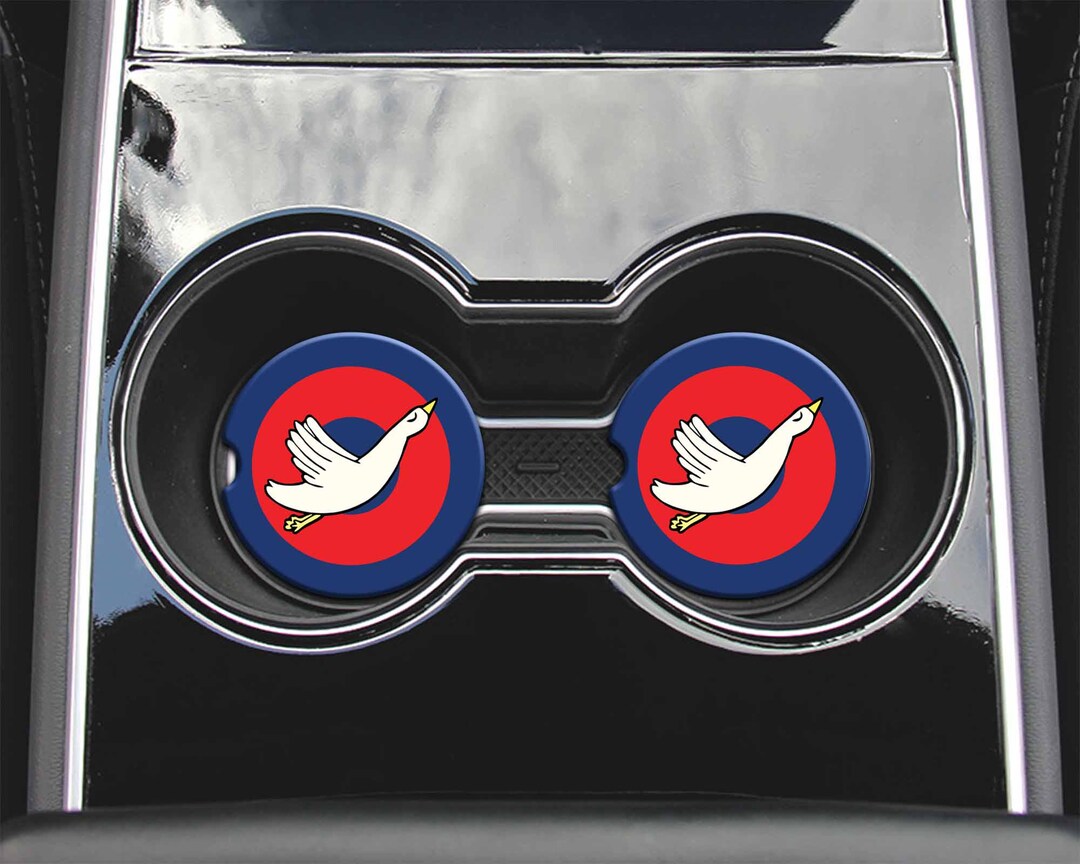 Donut Pattern Goose Inspired Car Coasters | Car Accessories | Car Decor ...