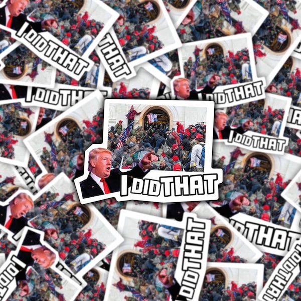 I Did That Sticker - Etsy