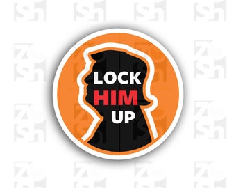 Lock Him up Bumper Sticker - Etsy