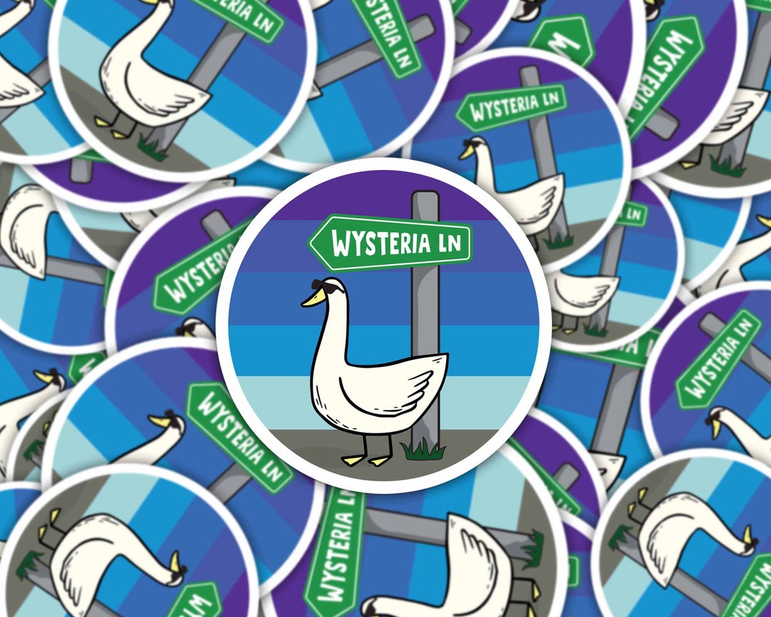 Wysteria Lane Goose Fan Inspired Sticker - Etsy