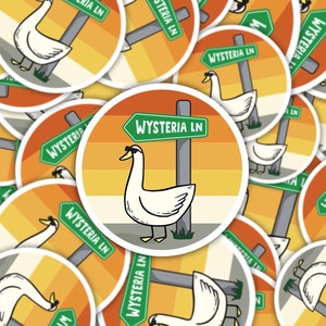 Wysteria Lane Goose Fan Inspired Sticker - Etsy