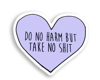 Take No Shit Sticker - Etsy