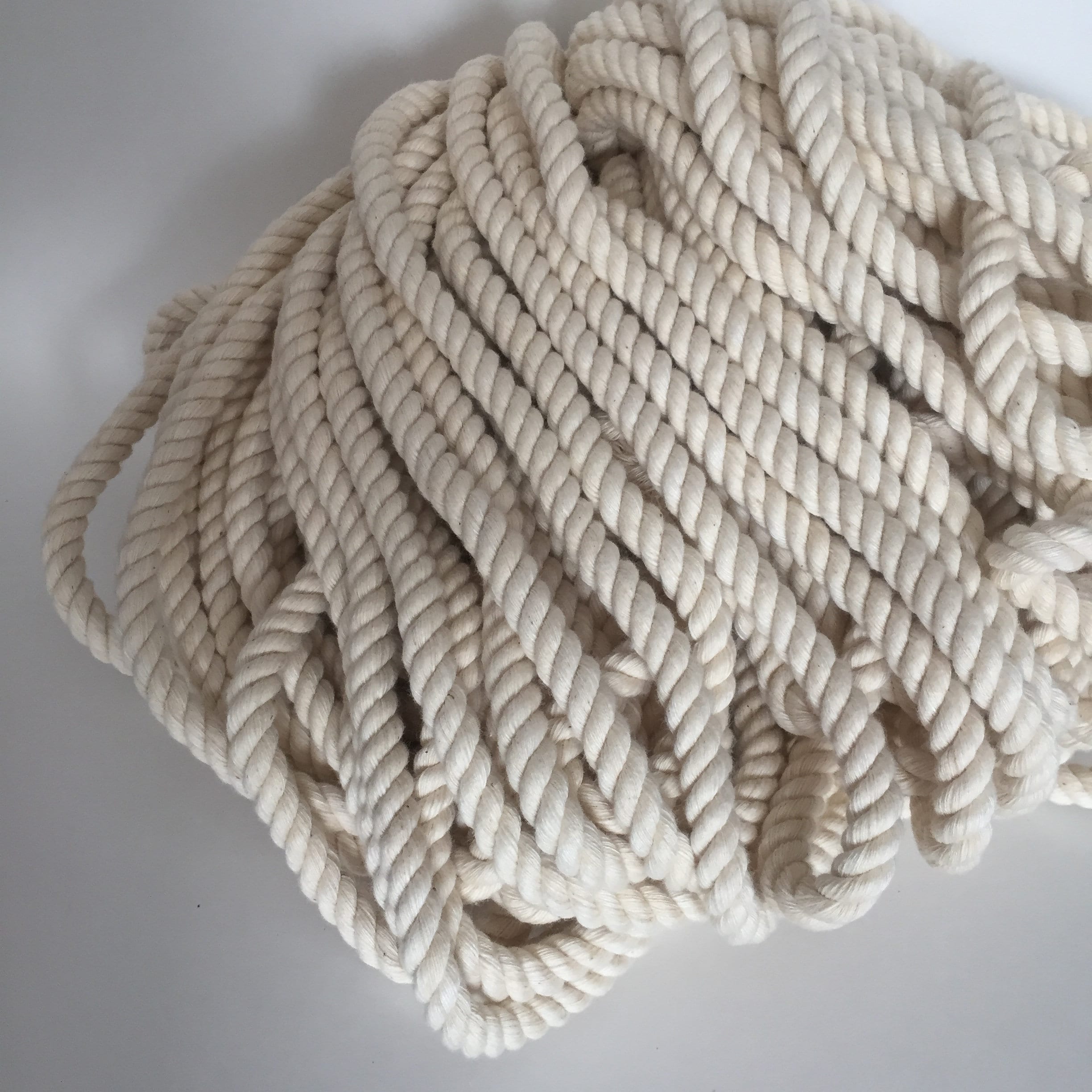 Natural White Macrame Rope 8MM 40m Natural Fiber Cotton String Macrame ...