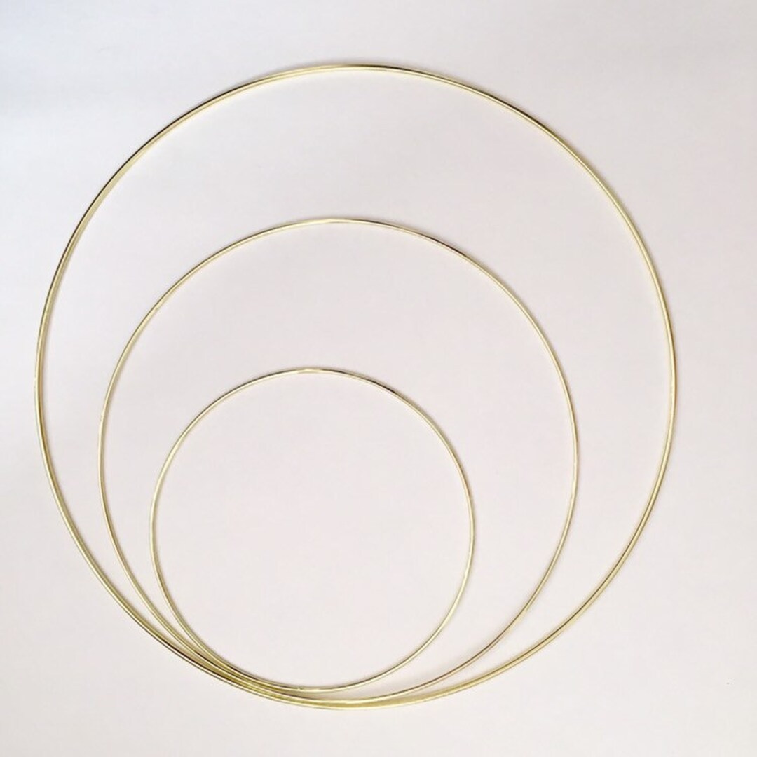 20cm / 30cm / 40cm Metal Round Shape Hoops, Dream Catcher Rings, Metal ...
