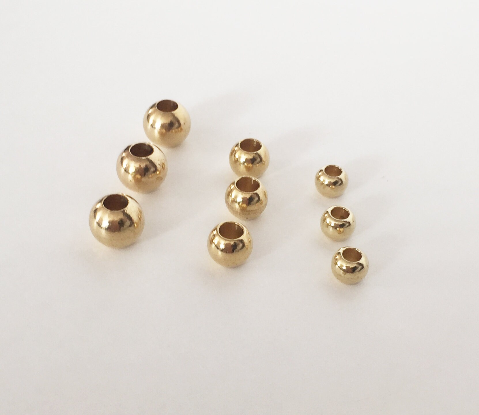 Round Metal Beads for Macrame and Diy Crafts Set of 4 Pieces - Etsy