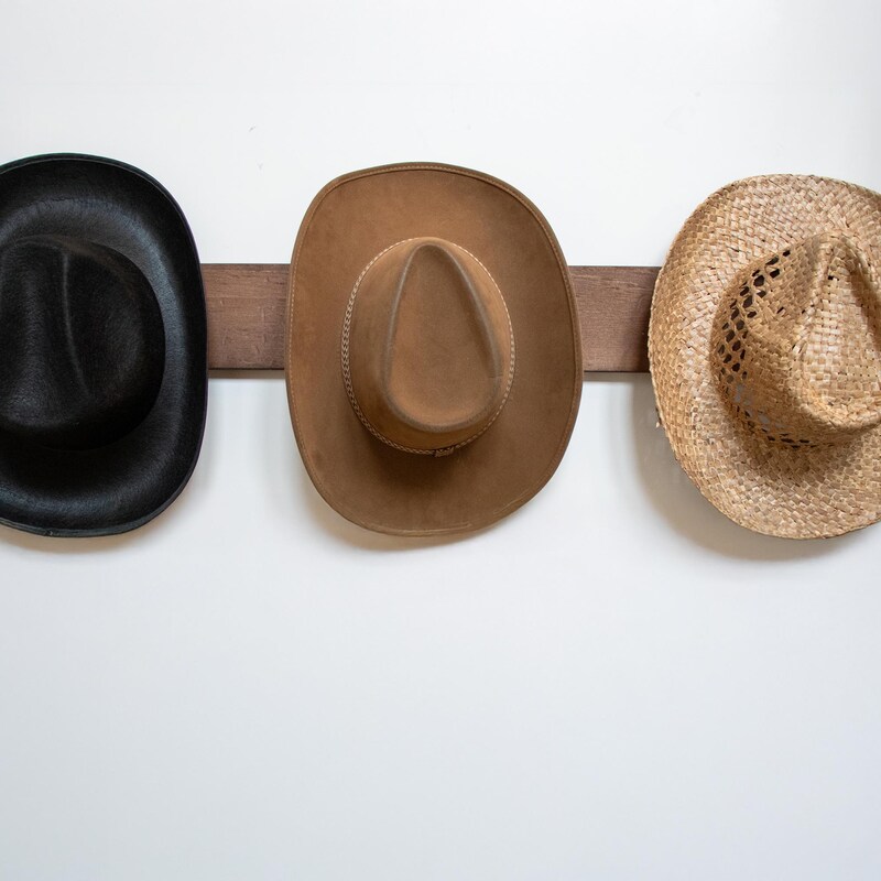 Wall Mount Hat Rack - Etsy