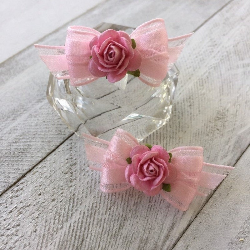 Small Dog Hair Bow Clip - Etsy