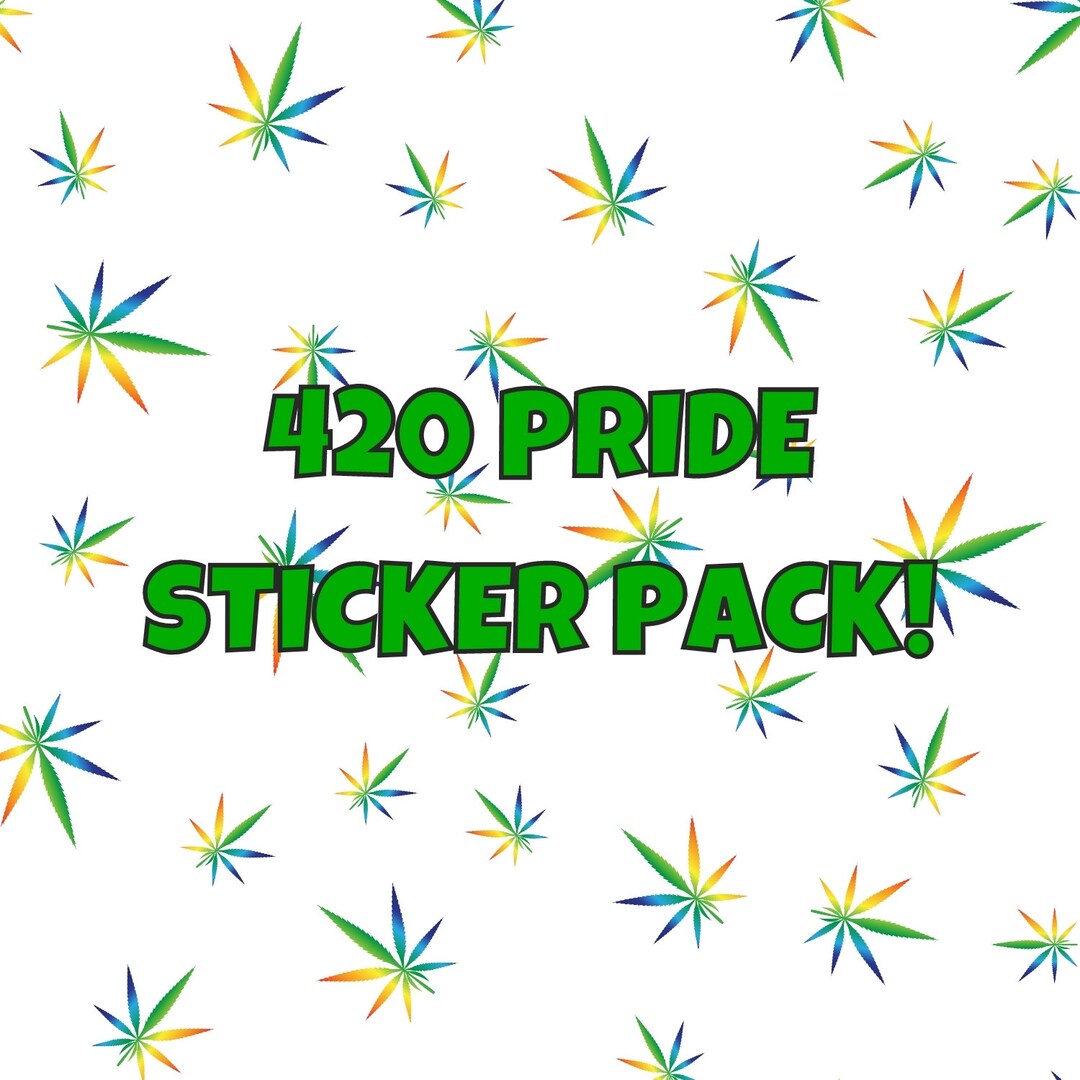 420 LGBTQ+ Inspired Sticker Pack, PRIDE, LGBTQ Sticker Pack, Stoner ...