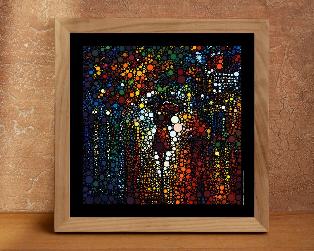 Rain Princess - Leonid Afremov [poster Bubble Art Print, Circles ...