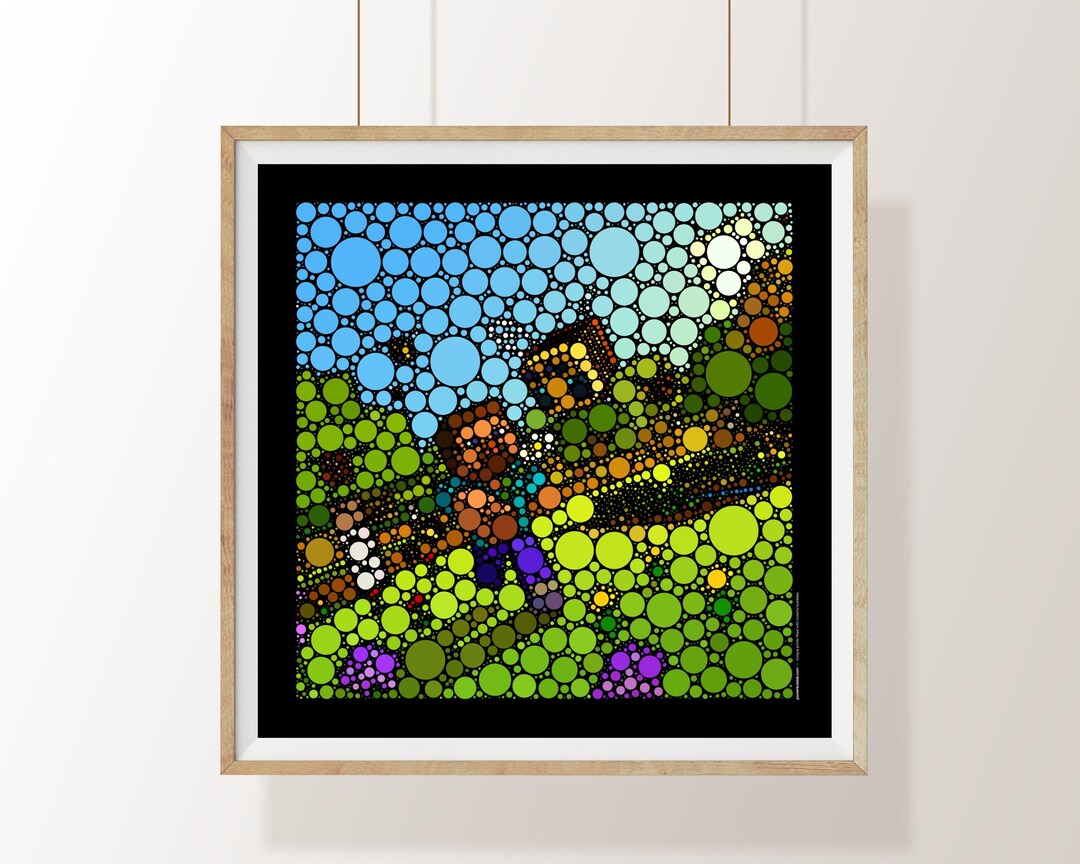 Minecraft poster Bubble Art Print, Circles, Fun, Colorful, Wall Decor ...