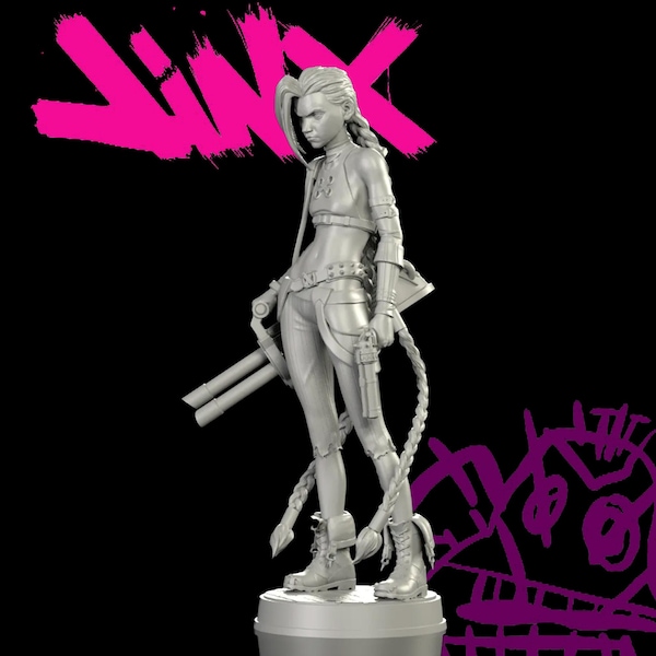 Arcane Jinx Figure - Etsy