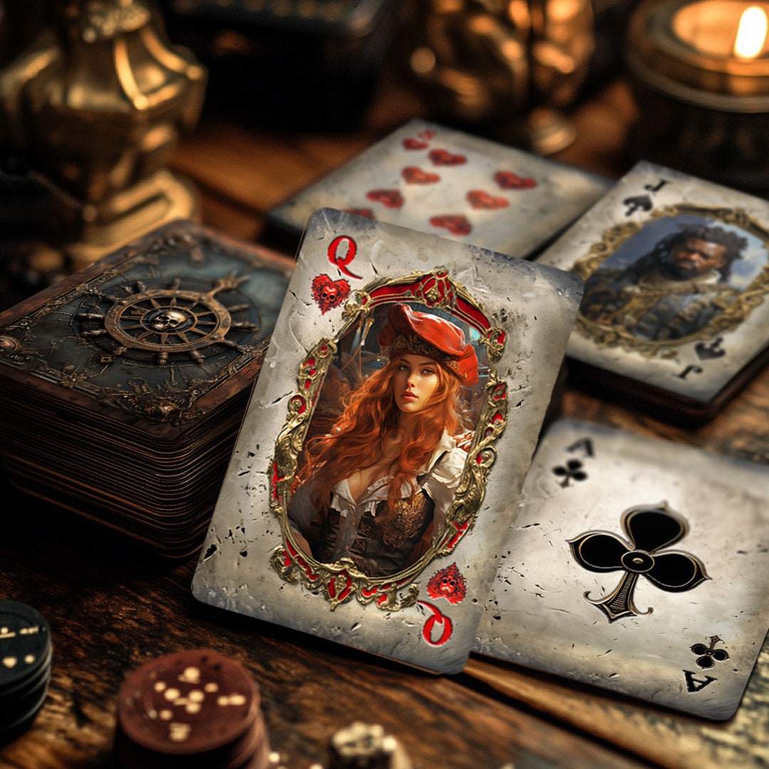 Dark Sails Pirate Themed Poker Playing Cards - Etsy