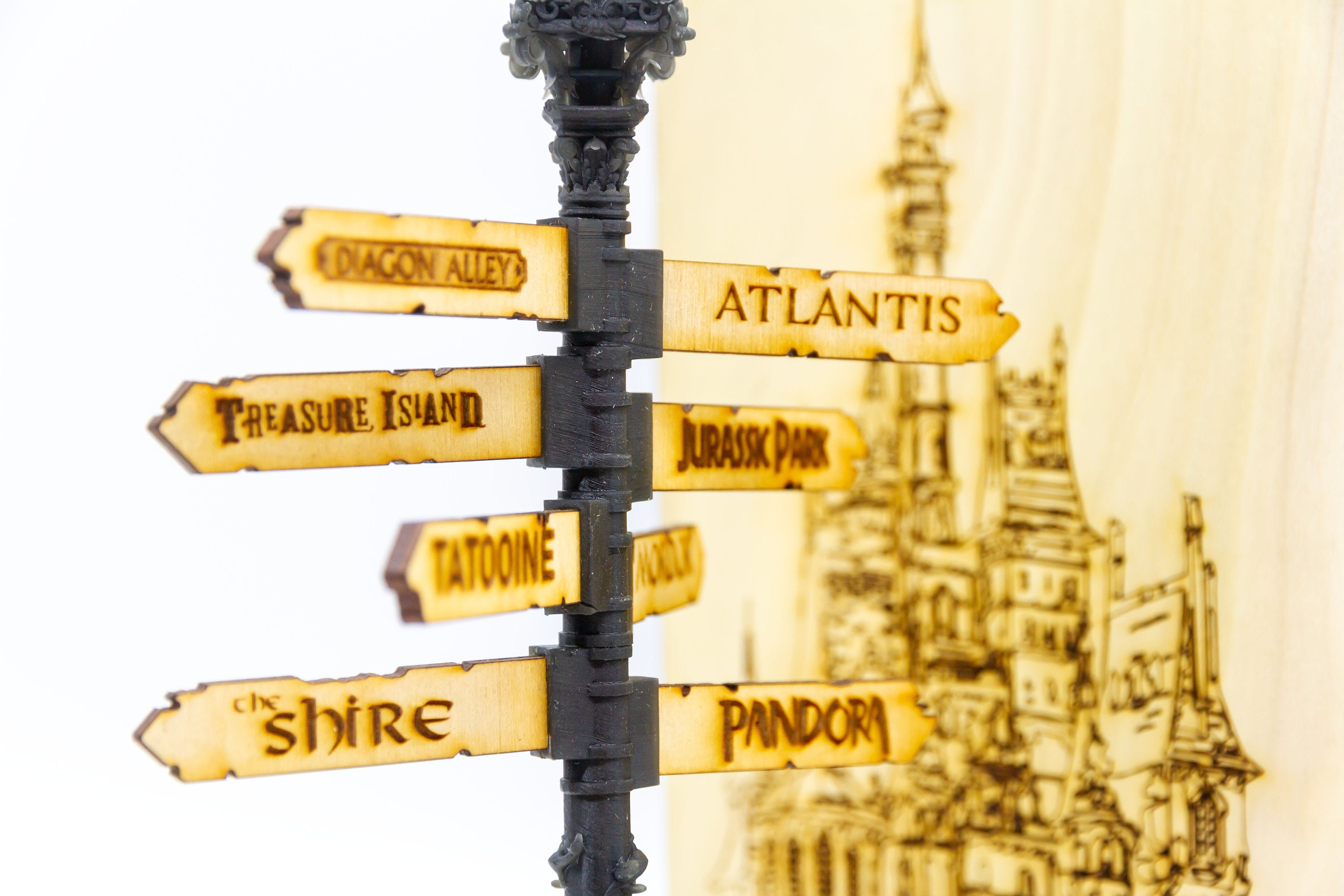 Bookends Fantasy Science Fiction Lamppost Signs - Etsy