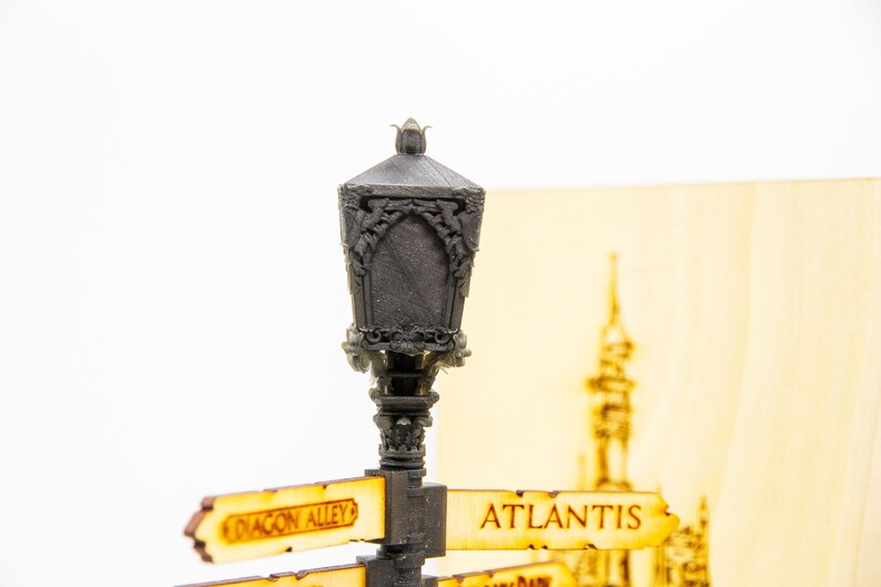 Bookends Fantasy Science Fiction Lamppost Signs | Etsy