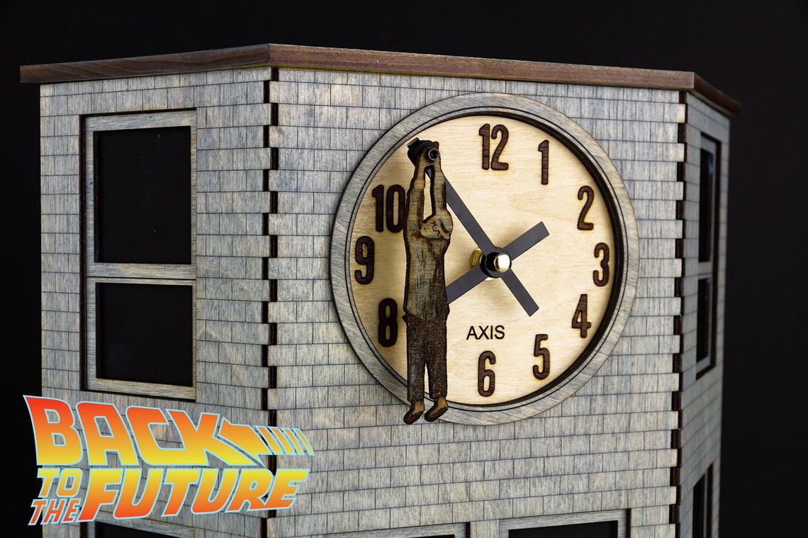 Back to the Future Doc Brown Harold Lloyd Hanging Man Clock | Etsy
