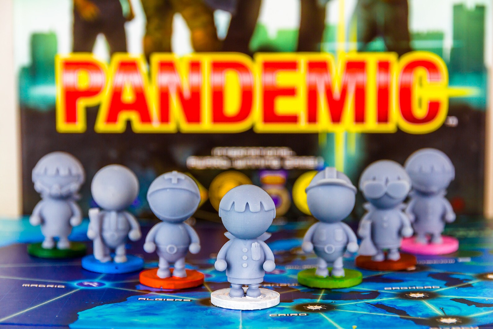 Pandemic Board Game: Meeple Miniatures Player Tokens - Etsy