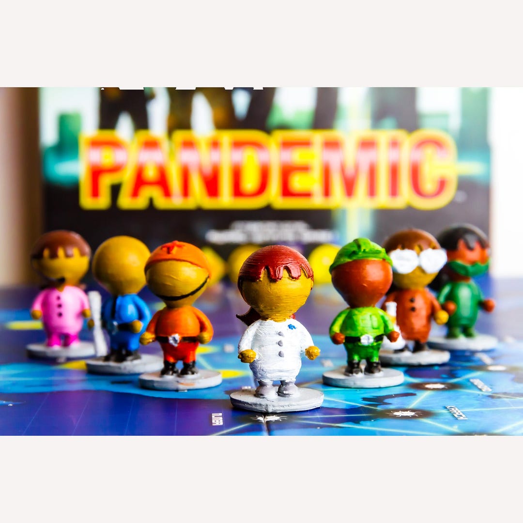 Pandemic Meeples and Virus Tokens Combo Pack - Etsy