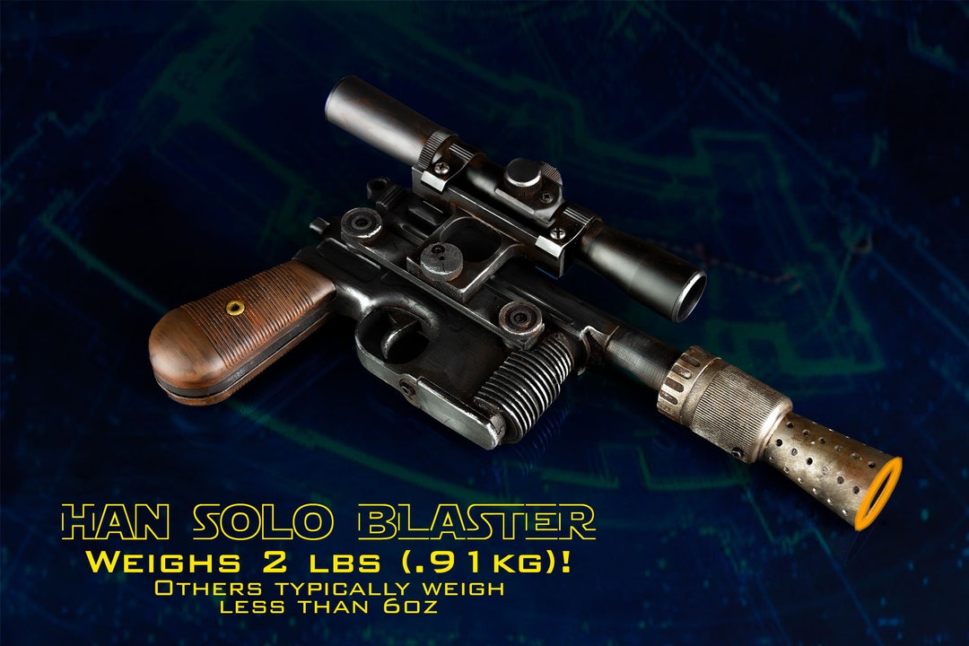 Han Solo Blaster Replica Model Kit with real optical scope - Etsy.de