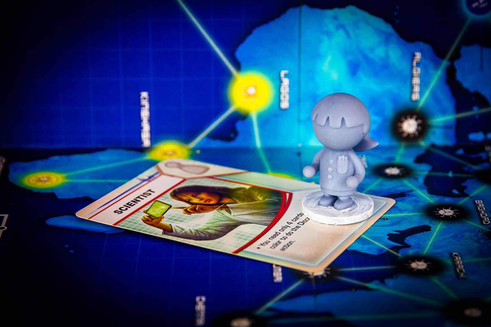 Pandemic Board Game: Meeple Miniatures Player Tokens - Etsy
