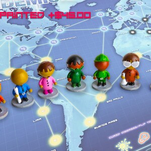 Pandemic Board Game: Meeple Miniatures Player Tokens - Etsy