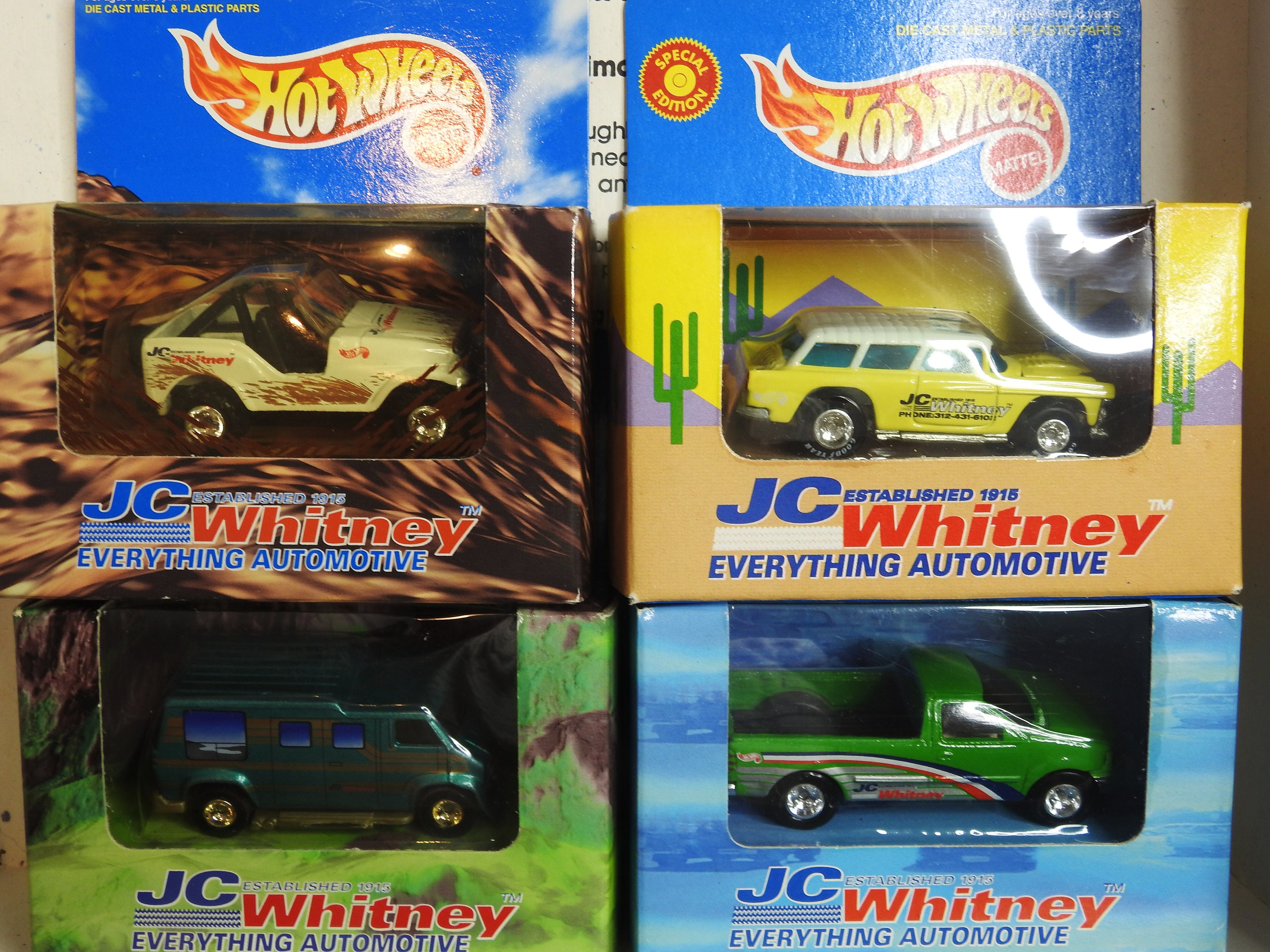 Exclusive 1990s Hot Wheels JC Whitney Automotive Set: 4 Vintage ...
