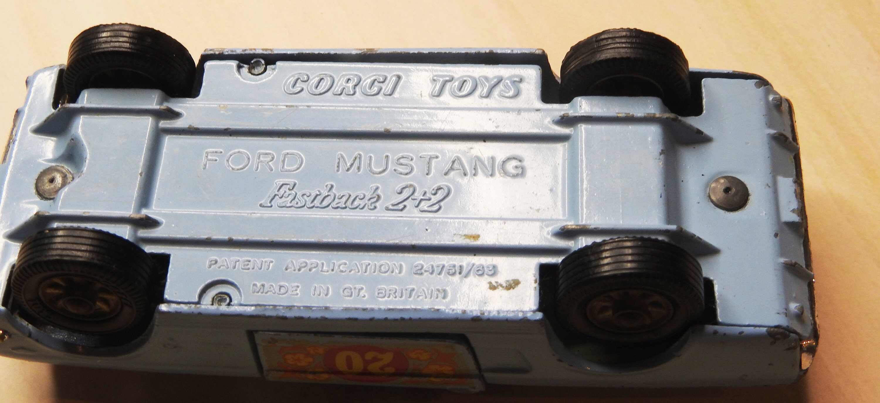 Rare 1969 Corgi Toys Ford Mustang Fastback 2+2 'flower Power 348 ...