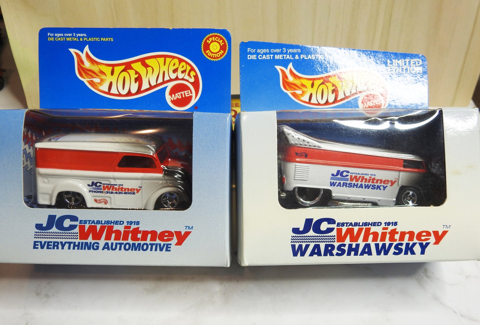 Hot Wheels JC Whitney Limited - Special Editions - 1996 VW Drag Bus ...