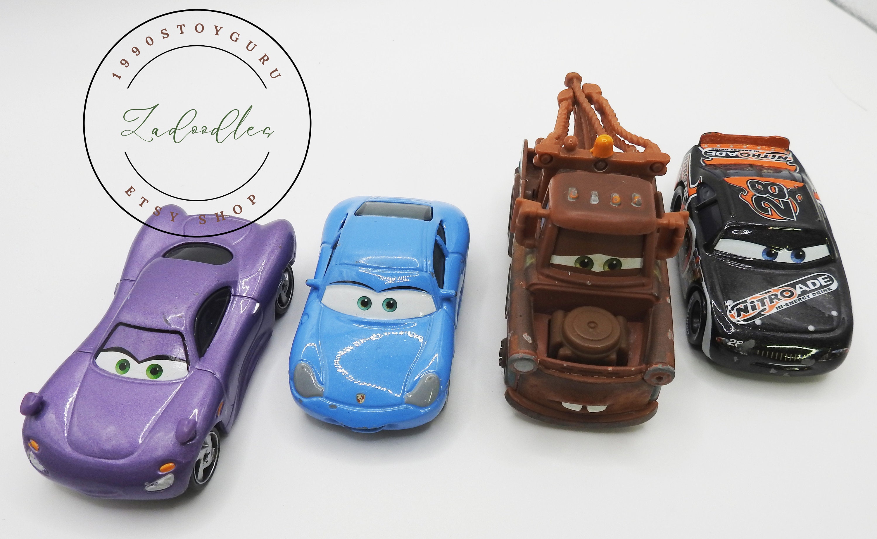 Pixar Cars Set of 4 - Holly Shiftwell, Sally Carrera, Aiken Axler ...